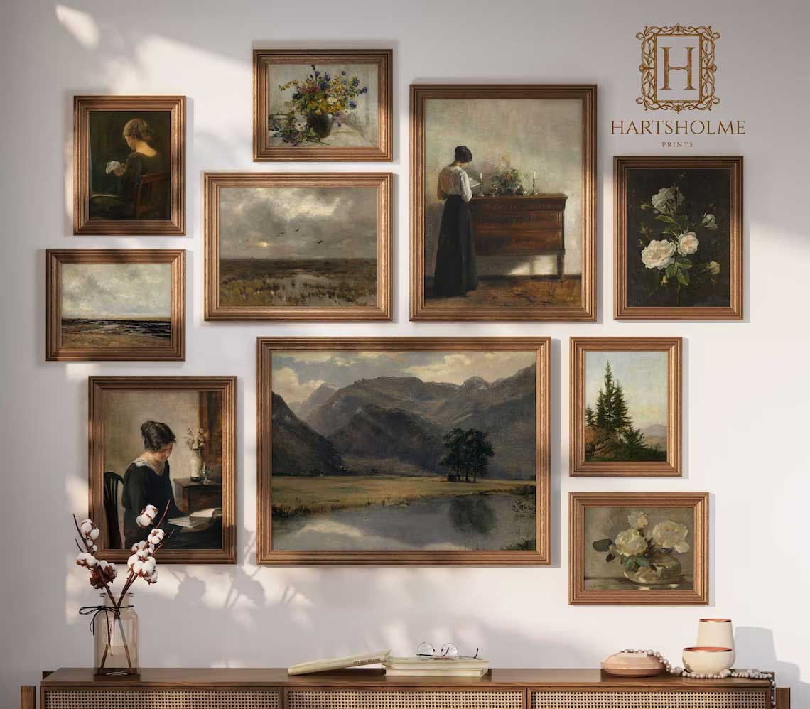 A Step-by-Step Guide to Creating a Vintage Art Gallery Wall with Harts ...